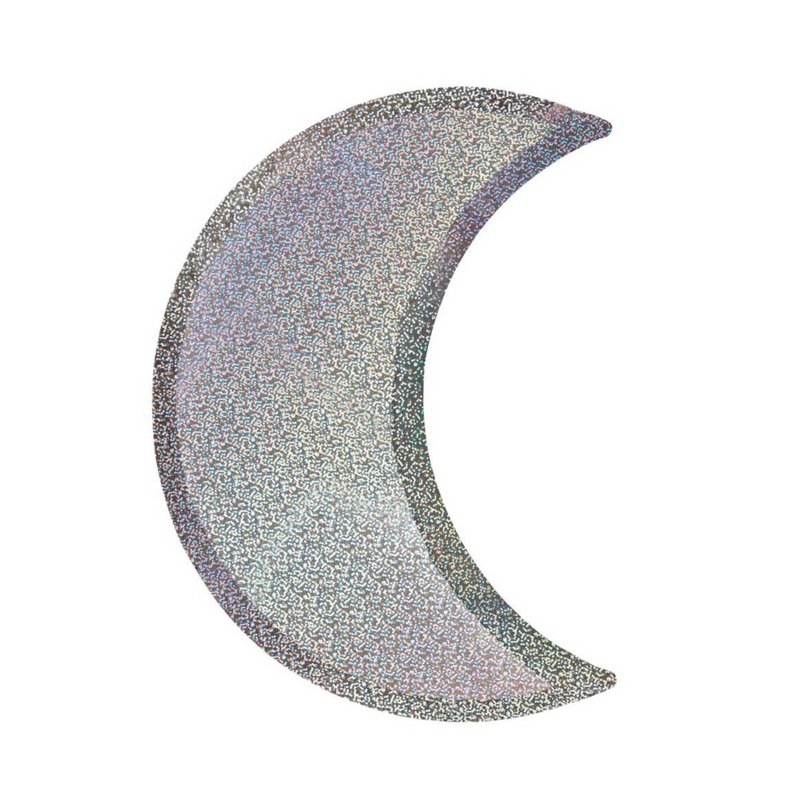 Silver Moon shaped plate (set of 8) – Boom Boom Party Shop