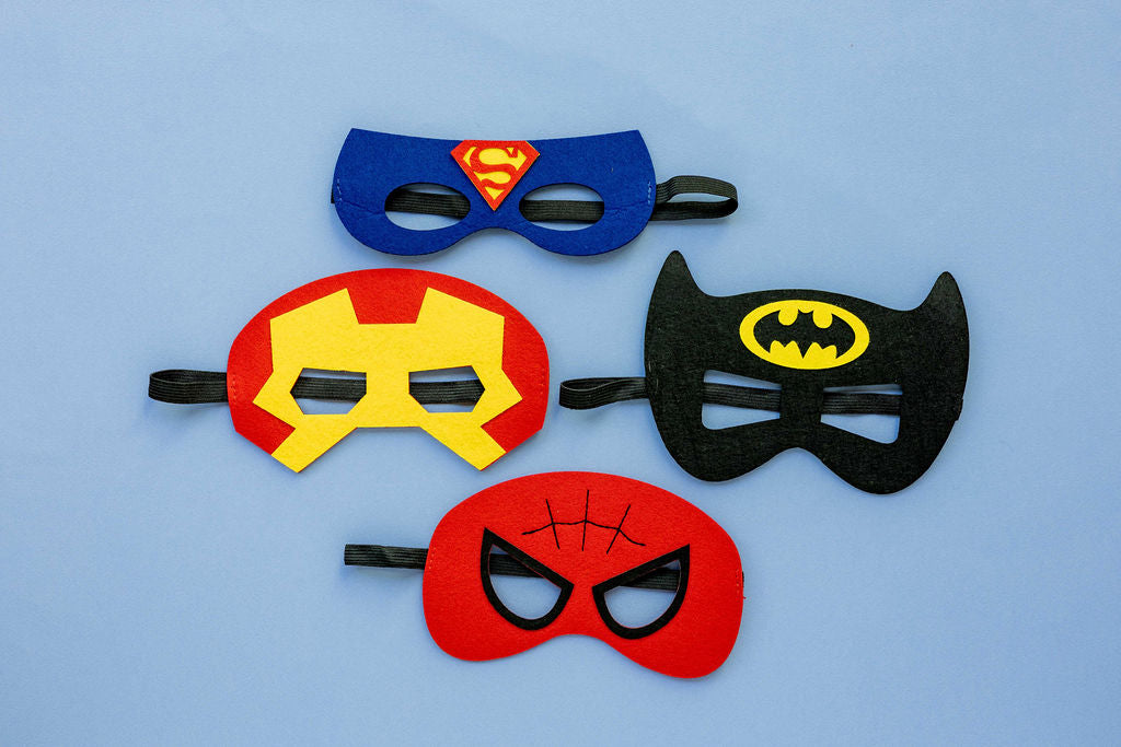 Superhero Felt Masks (set of 4)