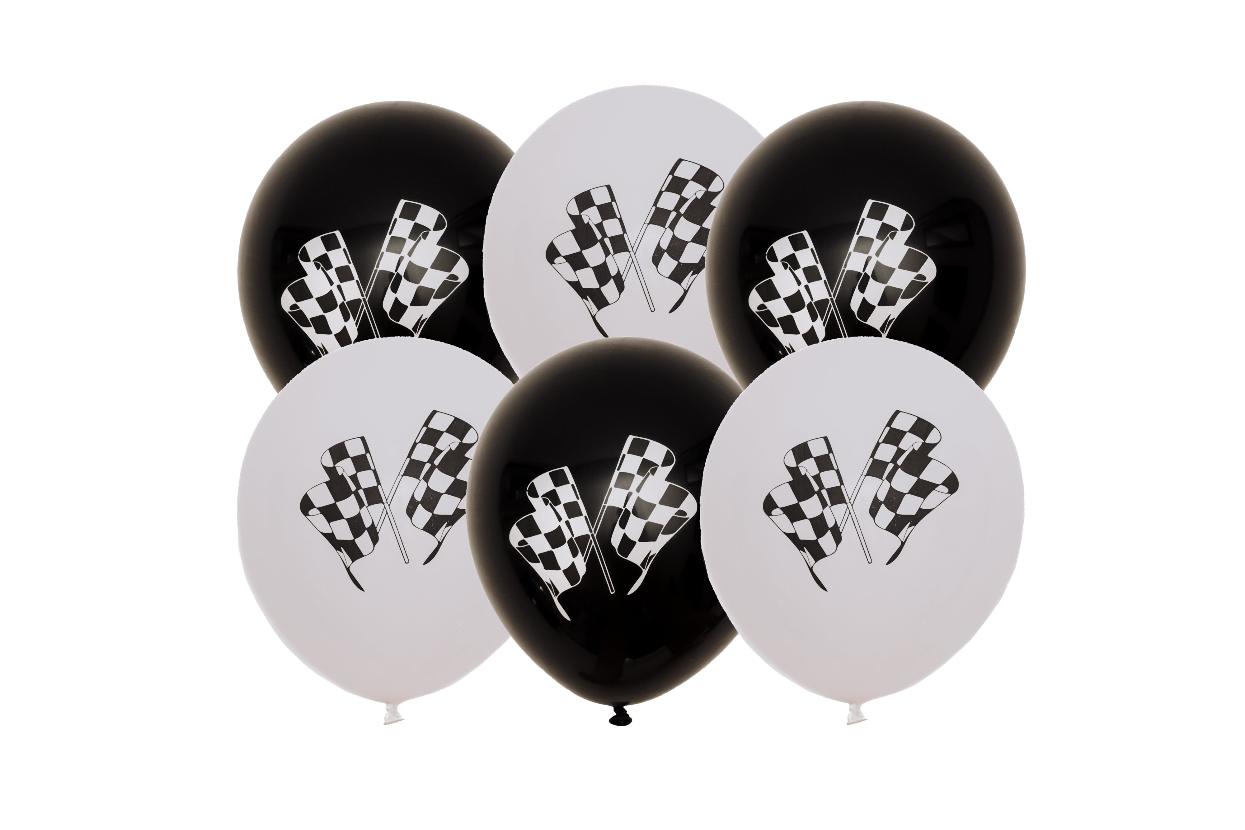 Checkered Flag Balloon Mix (set of 6) – Boom Boom Party Shop